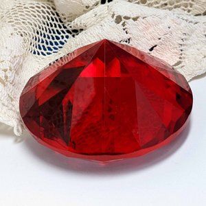 Accents | Faceted Glass Gem Paperweight | Poshmark